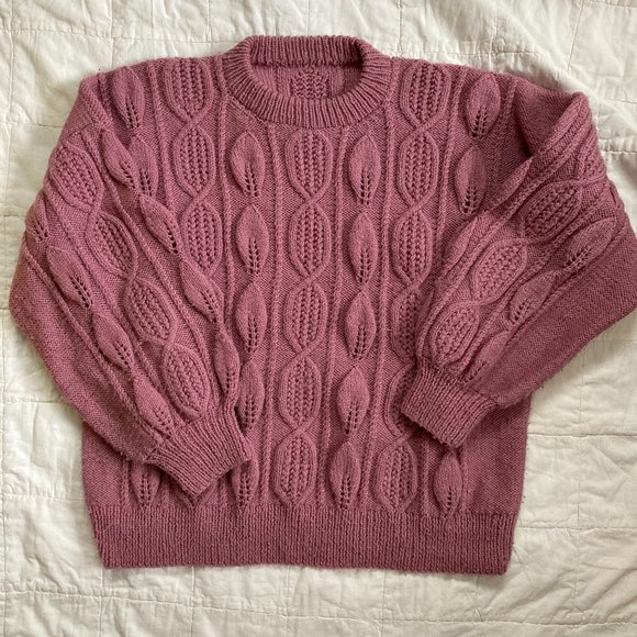 Sweaters | Lxl Soft Pink Cable Sweater | Poshmark